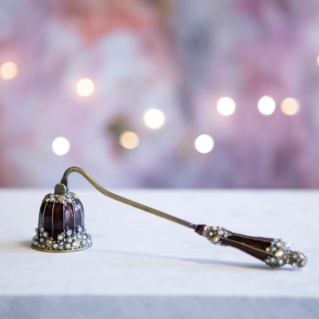 Enamelled Vintage Style Candle Snuffer: Rhinestone Encrusted - Etsy