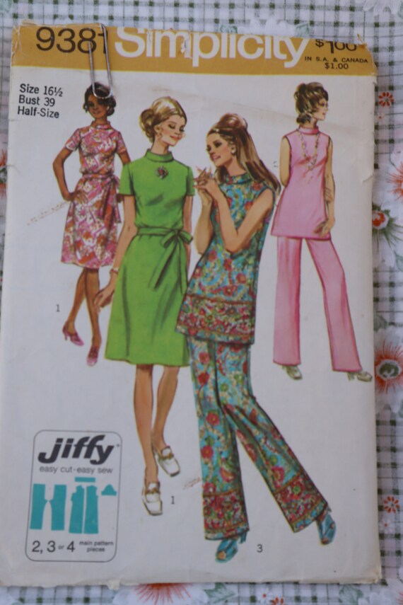 Sewing Pattern for Women 9381 Simplicity Dress Tunic and - Etsy