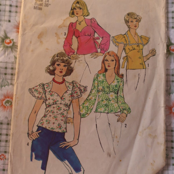 Simplicity Sewing Pattern Blouse - Etsy