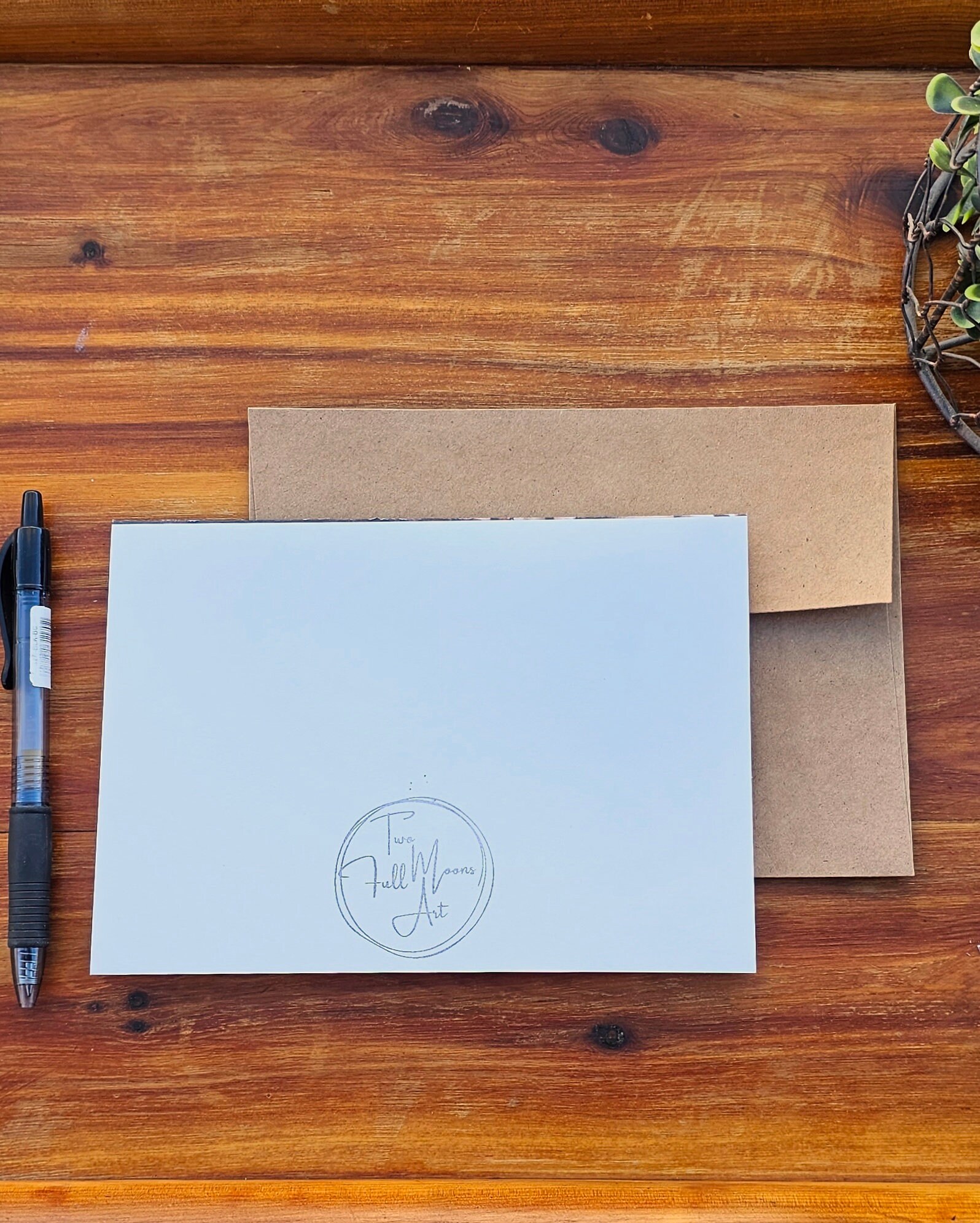 Mustang Card | Bifold Blank Inside Card | 5x7 With Envelope Any ...