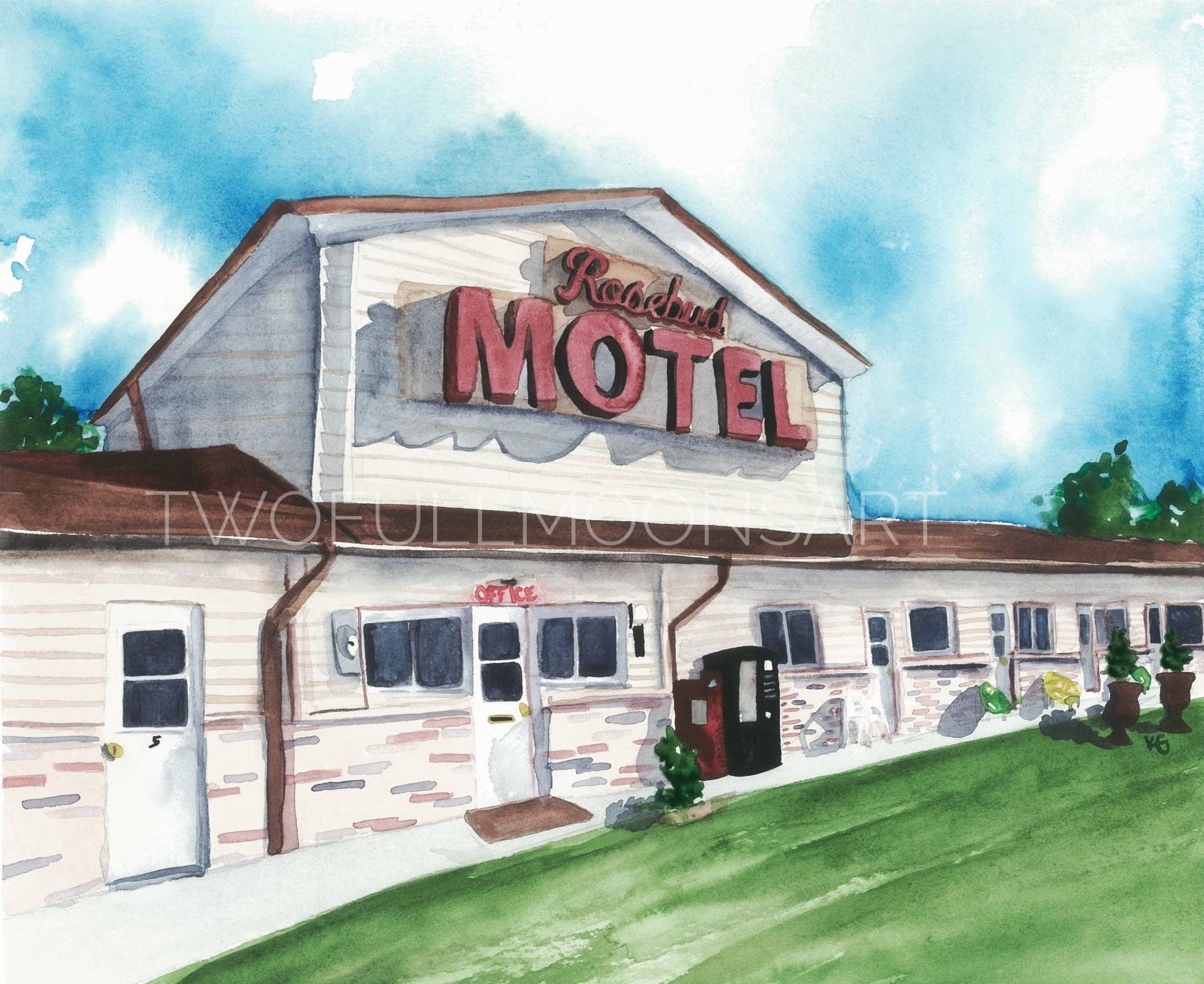 Rosebud Inn Art Digital Download Schitts Creek Funny - Etsy