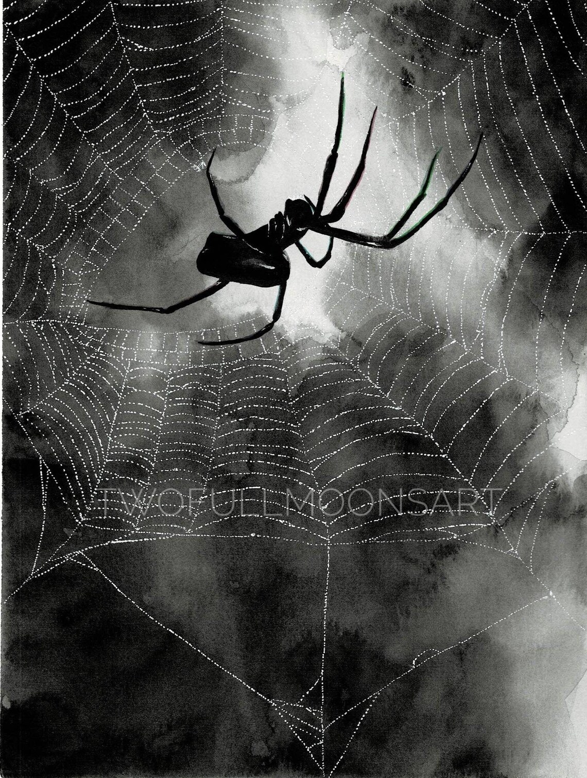 Spider in Web Art Digital Download goth Aesthetic - Etsy