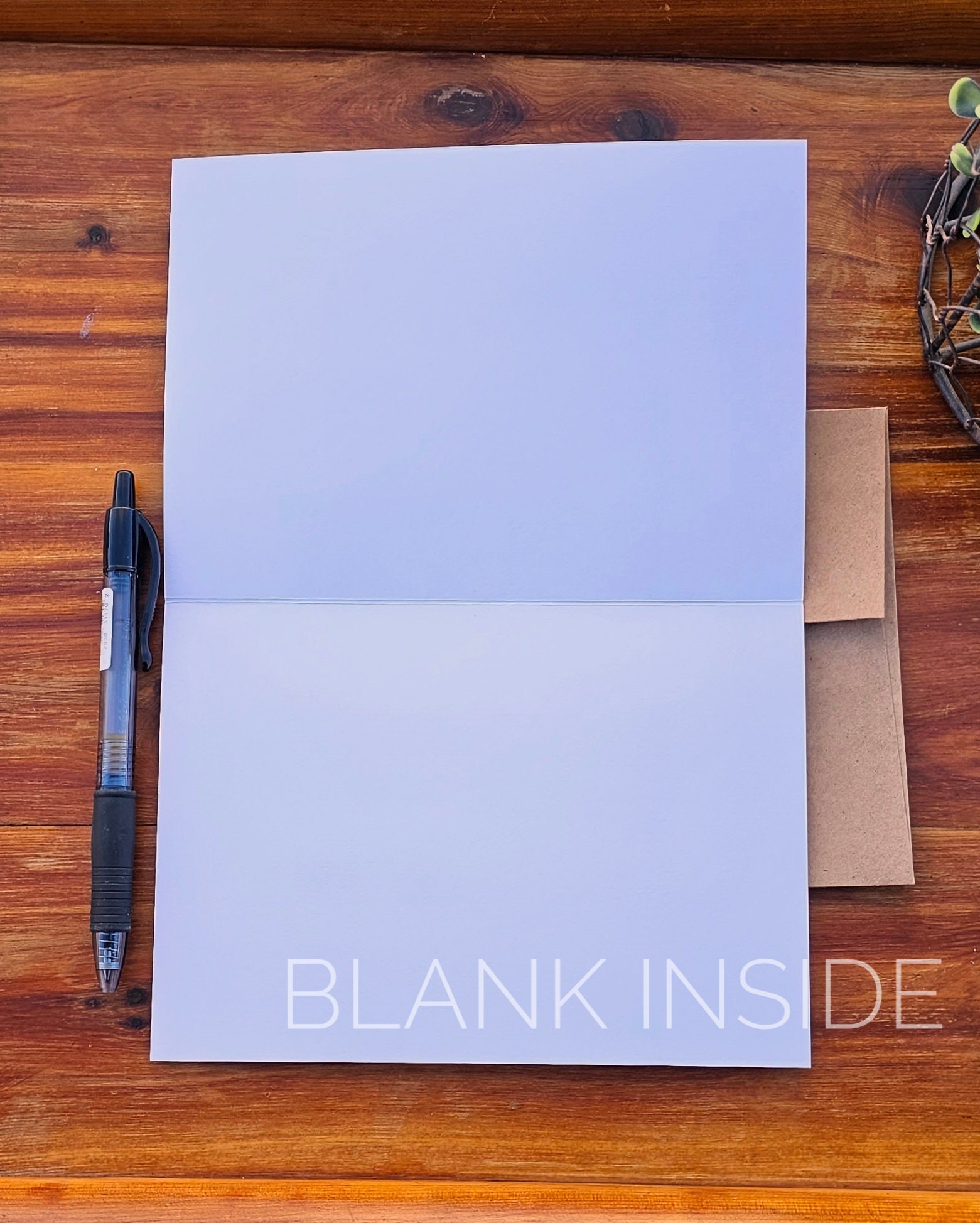 Mustang Card | Bifold Blank Inside Card | 5x7 With Envelope Any ...