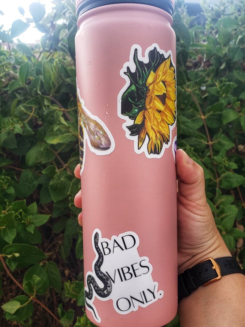 Bad Vibes Only Sticker Snake Sticker Vibes Sticker Art Black - Etsy