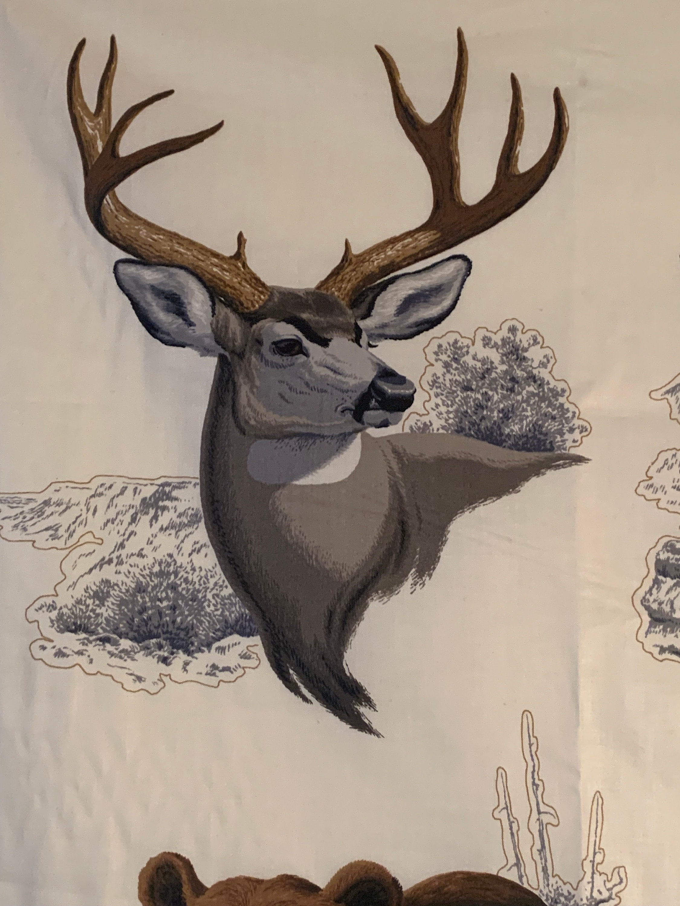 Call of the Wild Appliqués by VIP for Cranston Print Works Co. Deer ...