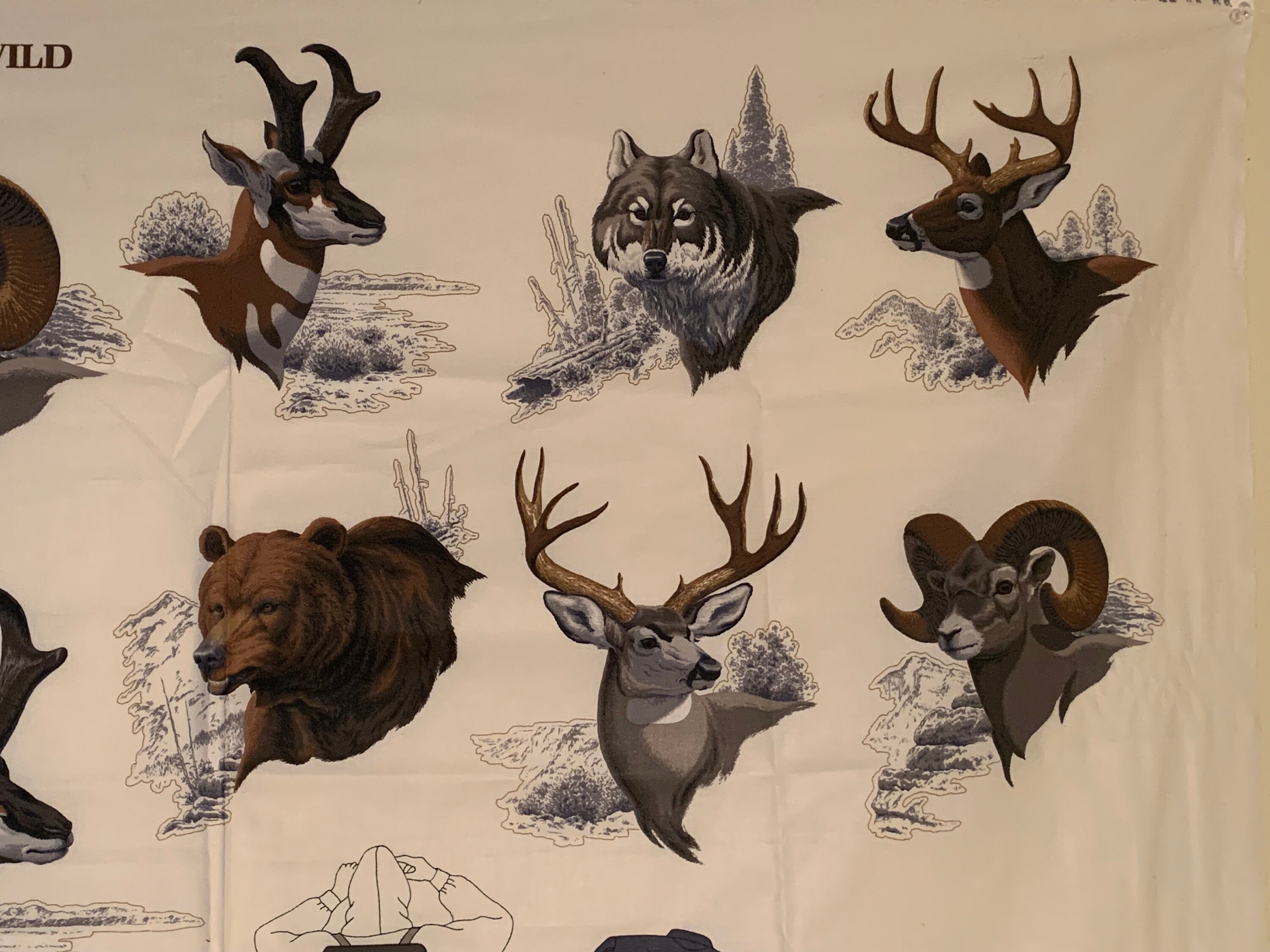Call of the Wild Appliqués by VIP for Cranston Print Works Co. Deer ...