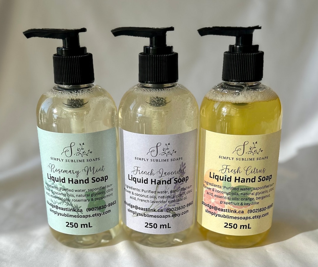 Natural Liquid Soap, Liquid Soap, Vegan Soap, Moisturizing Soap ...