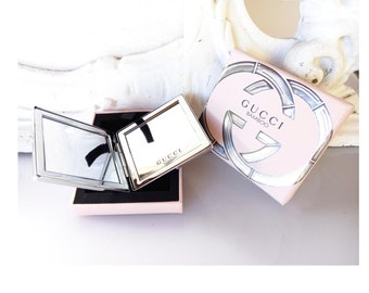 Vintage Gucci Make up Mirror Compact Blue Great Preowned Condition - Etsy