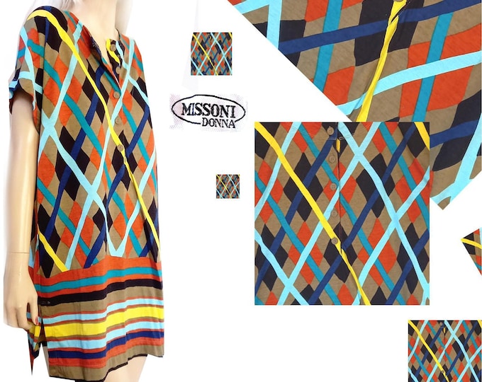 Y2K Missoni Sport Zigzag Print Pattern Dress / 00s Missoni Italy Colorfull Dress - Etsy