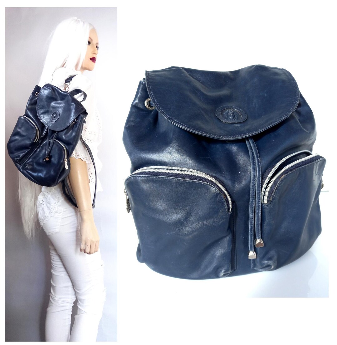 Rare Gianni Versace Vintage 80s Backpack - Etsy