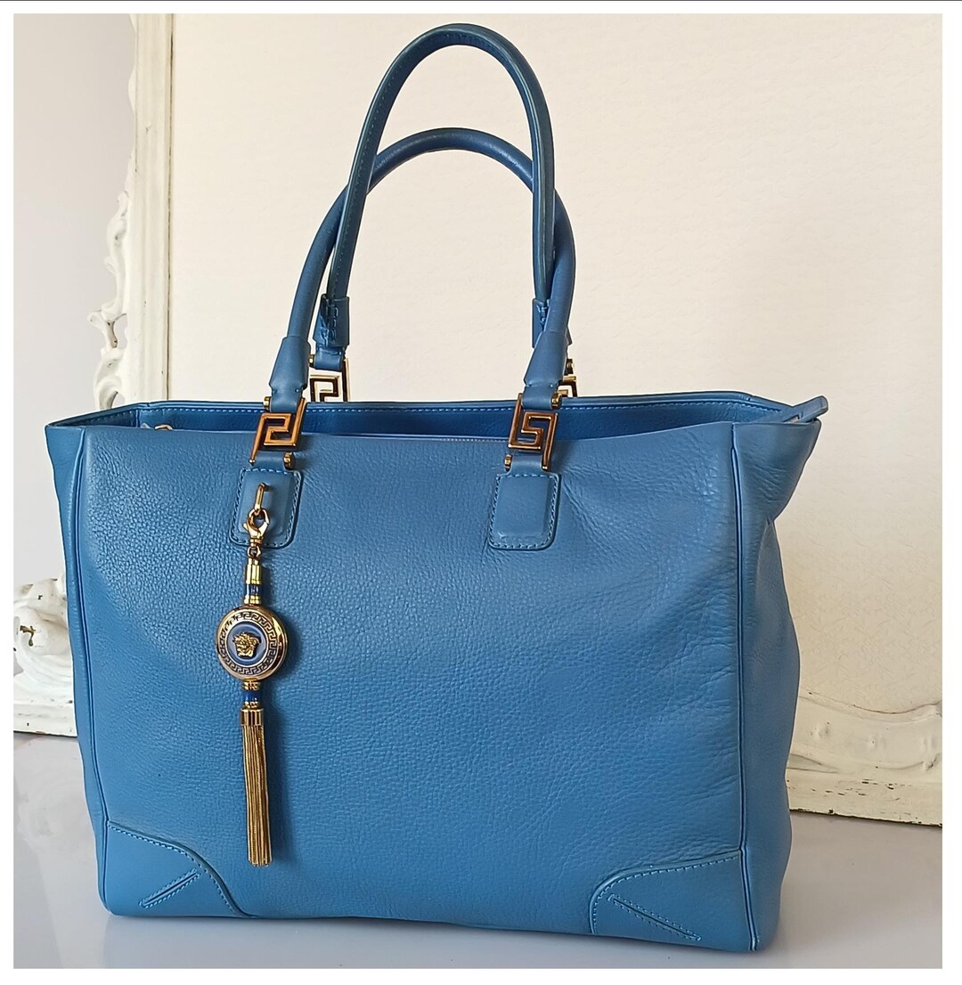 Rare VERSACE Vanitas Vintage 2000s Genuine Leather Handbag - Etsy