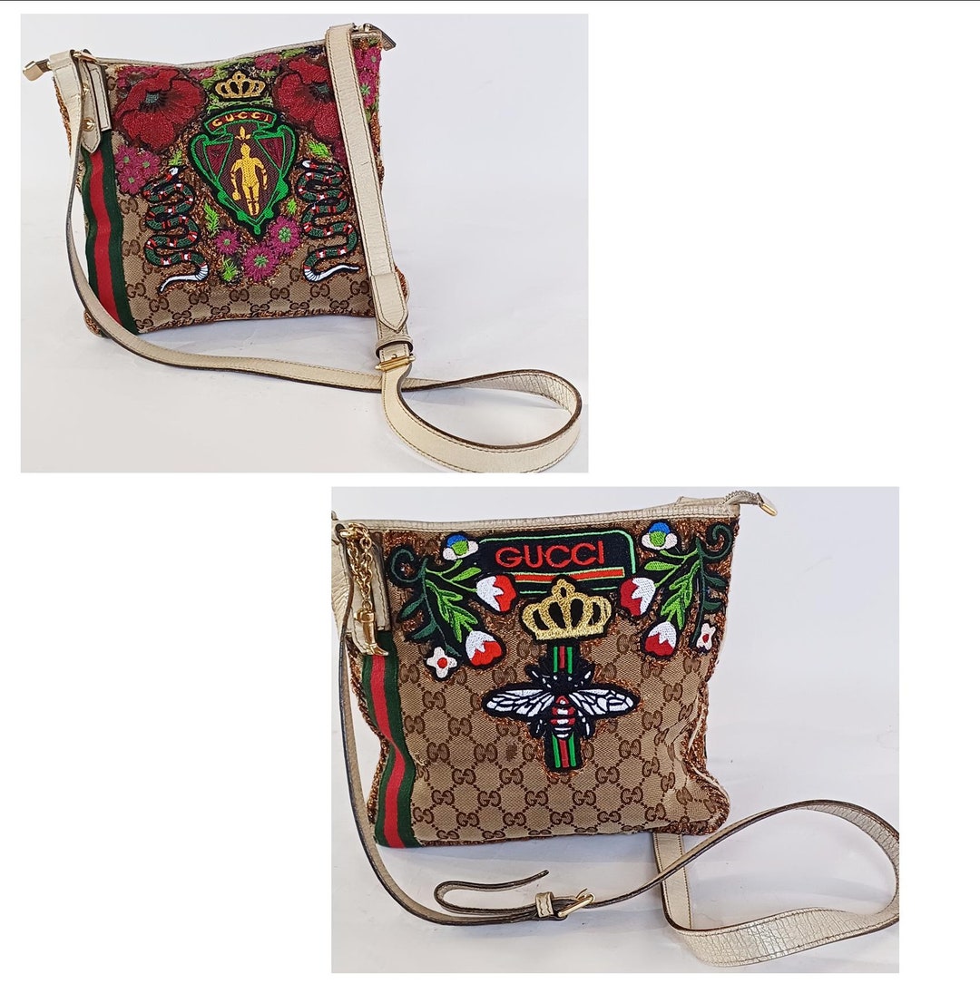 Rare GUCCI Personalized Embroidey Creative Mending Bag - Etsy