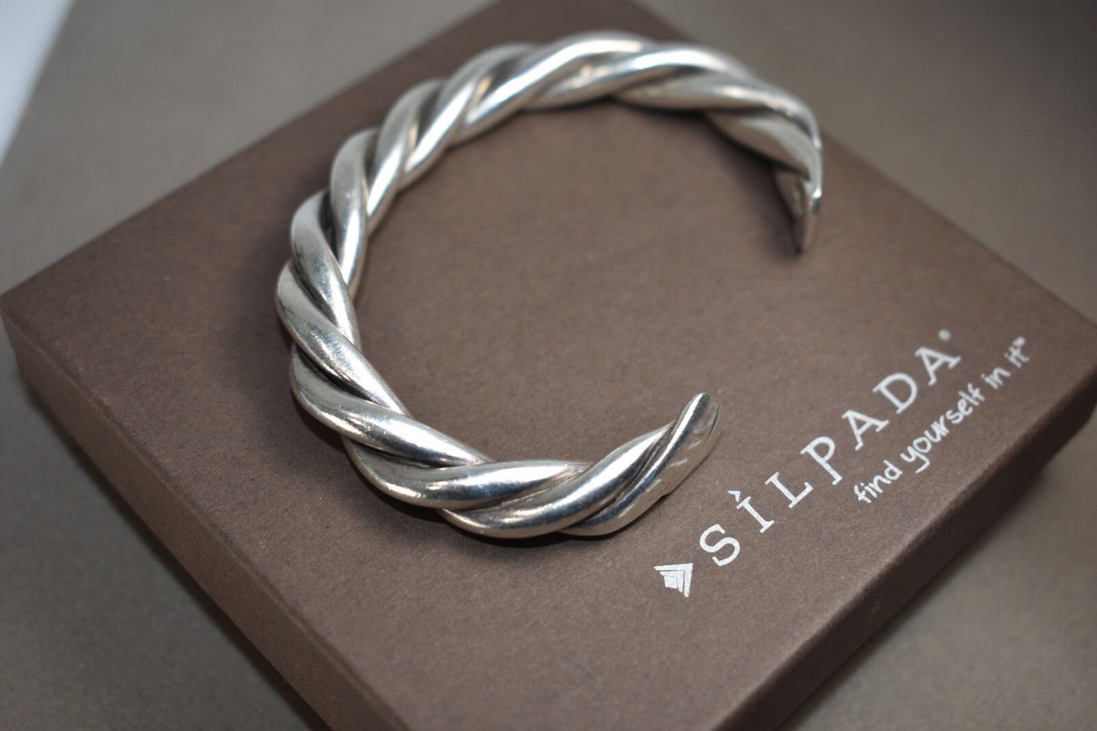 Silpada Rare Heavy Sterling Silver Rope Twist Cable Cuff - Etsy