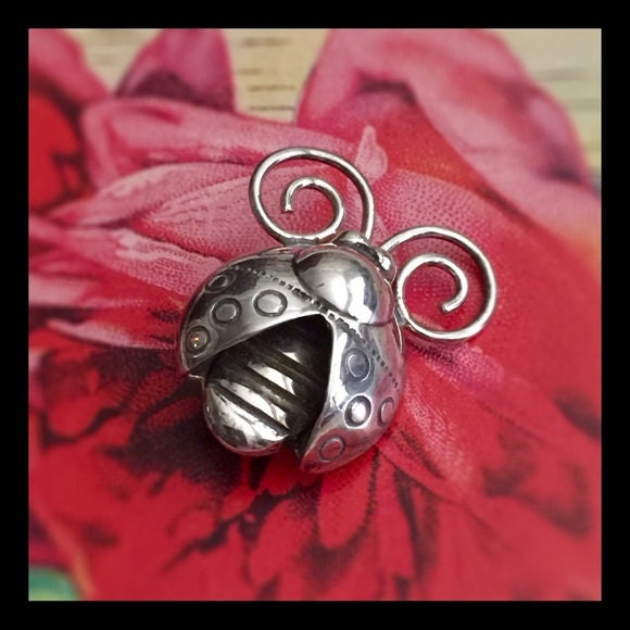 Silpada Sterling Silver Lady Bug Pin Brooch 925 - Etsy