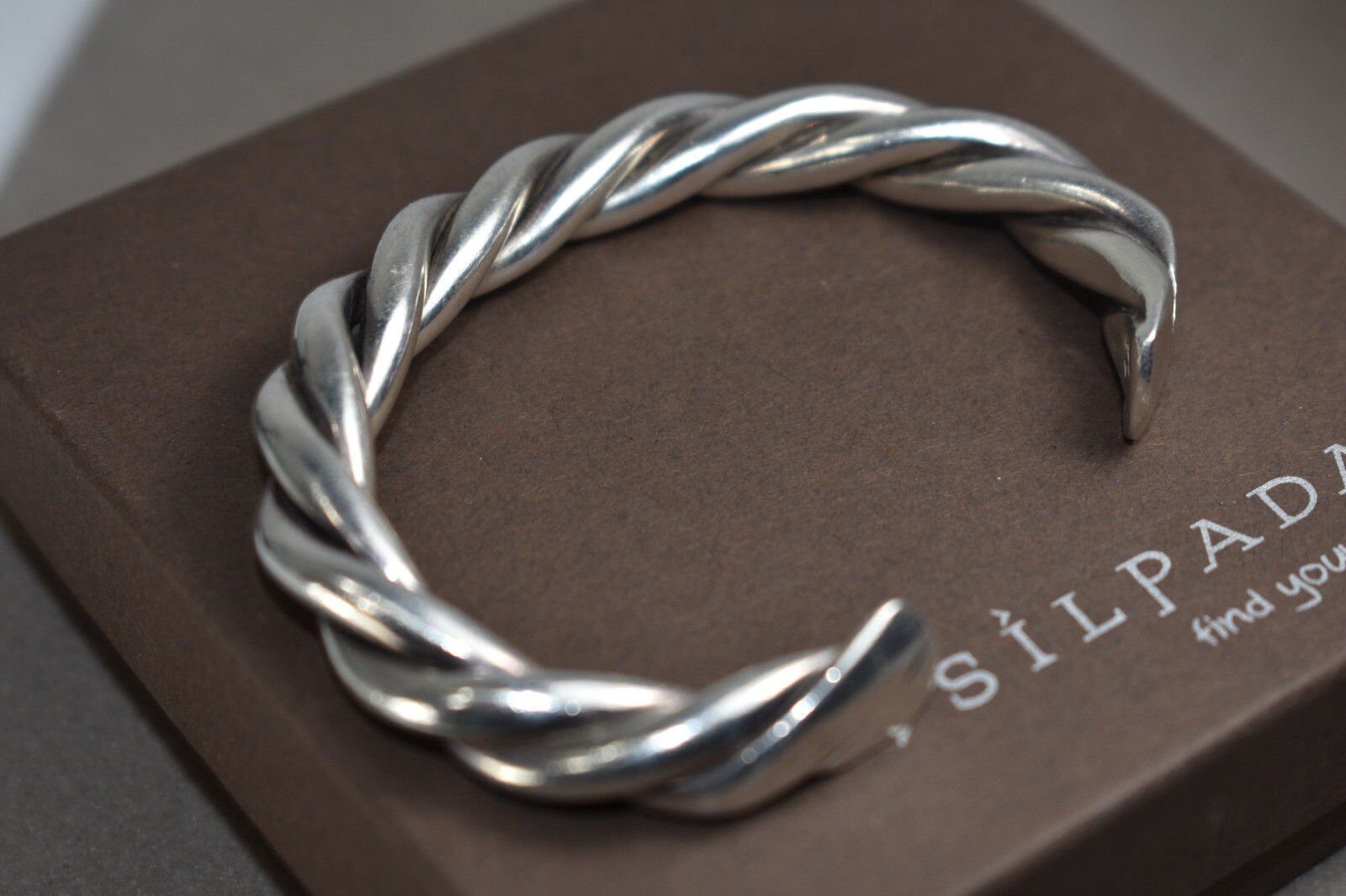 Silpada Rare Heavy Sterling Silver Rope Twist Cable Cuff - Etsy
