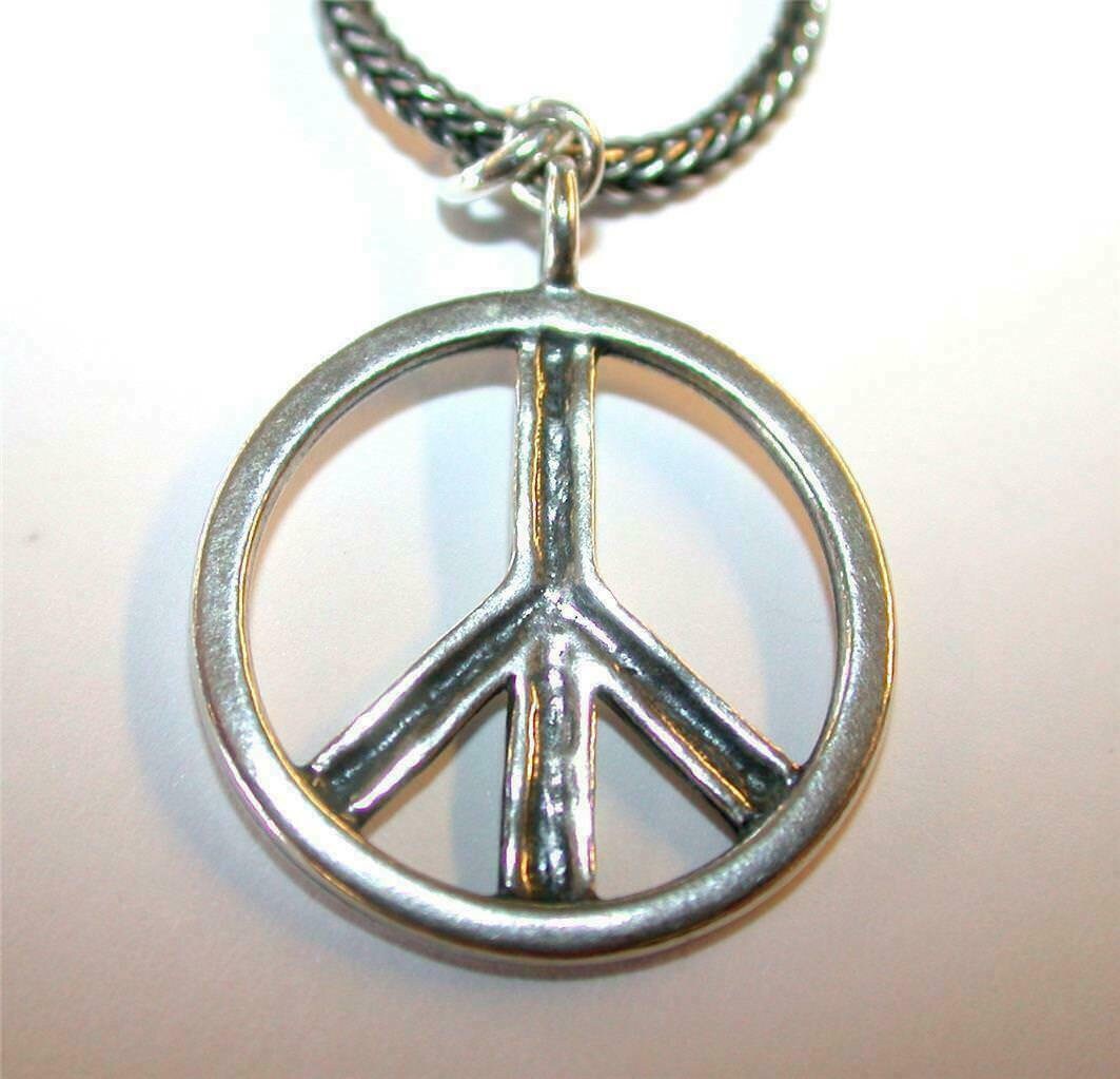 Silpada 925 Sterling Silver Peace Sign Wheat Chain Link - Etsy