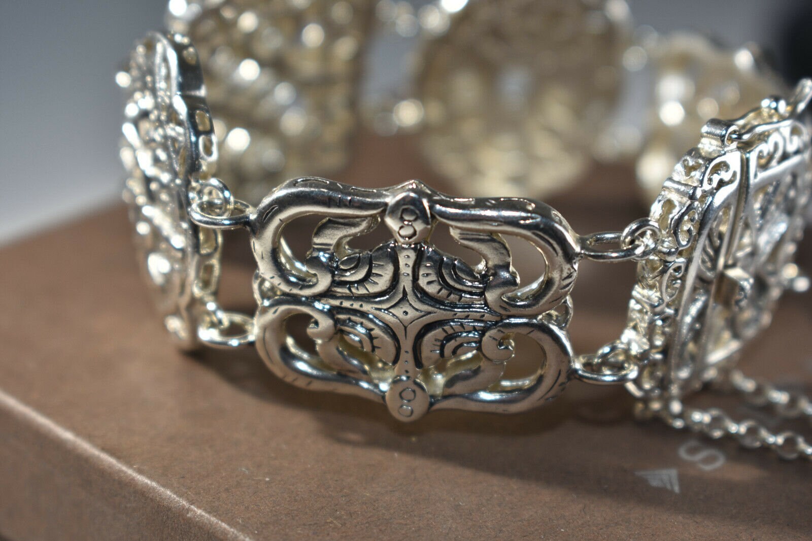 Silpada Sterling SIlver Box Clasp Chain Story Book Bracelet | Etsy