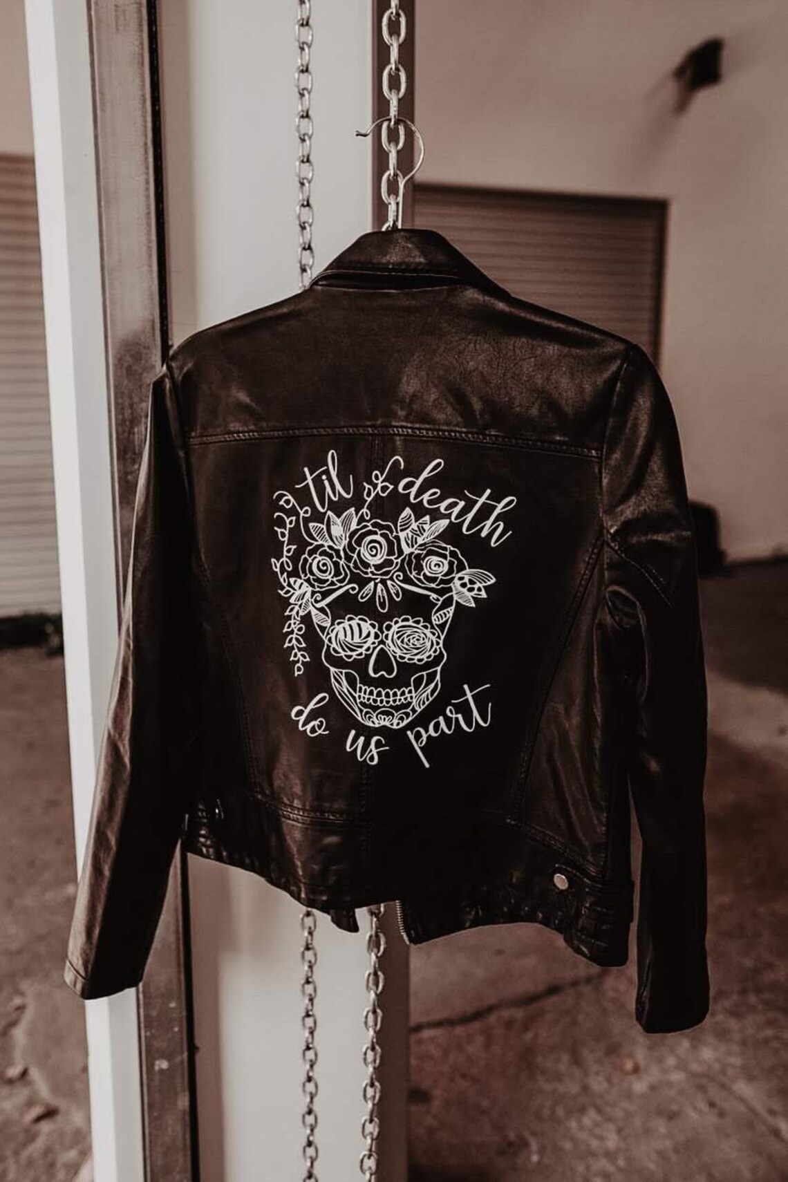 Till Death Leather Jacket - Etsy