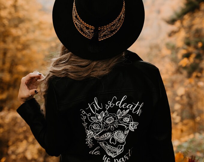 Till Death Leather Jacket - Etsy
