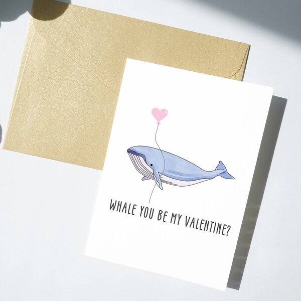 Whale Valentine - Etsy