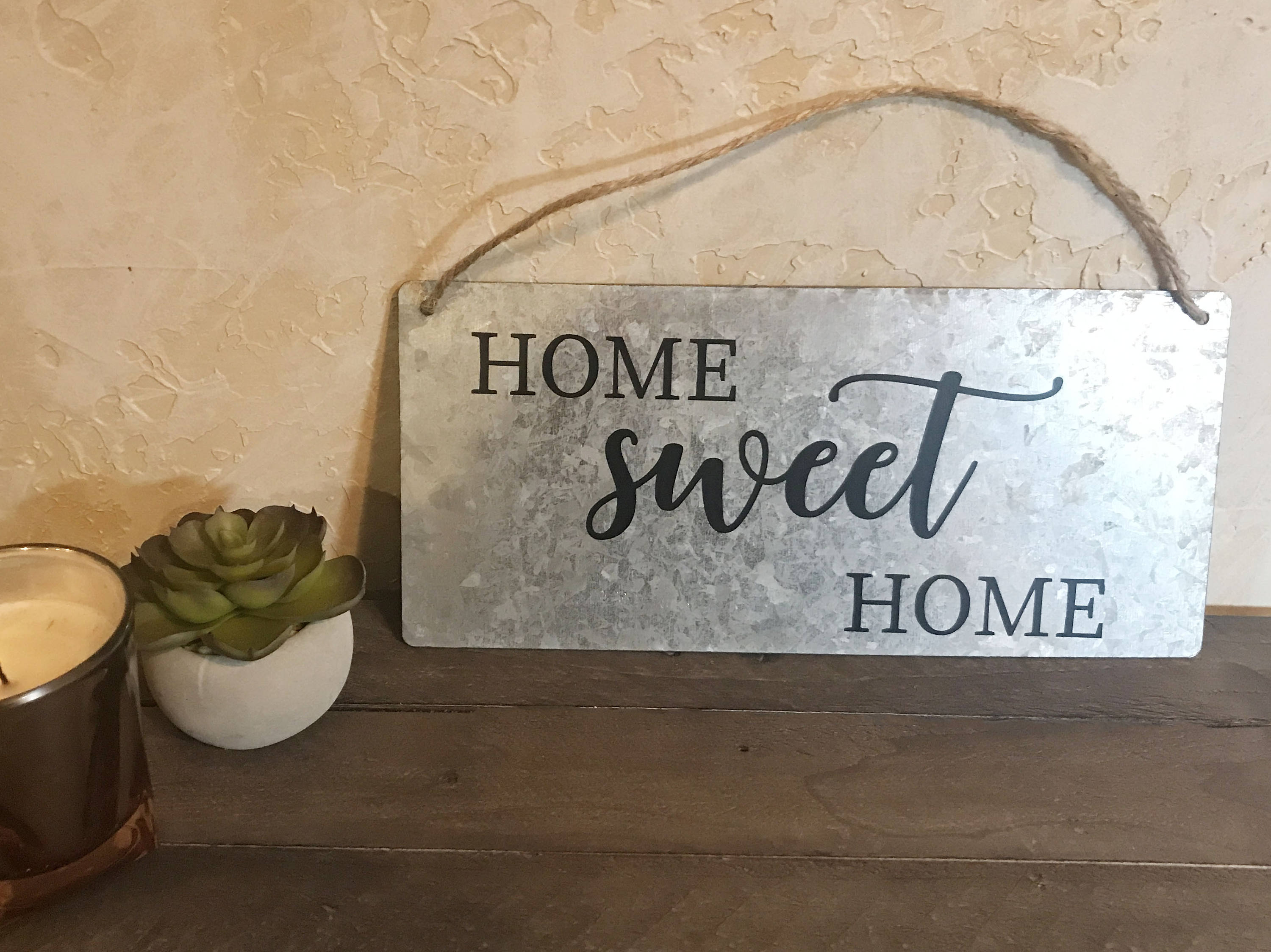 Home Sweet Home metal sign 5x11 | Etsy