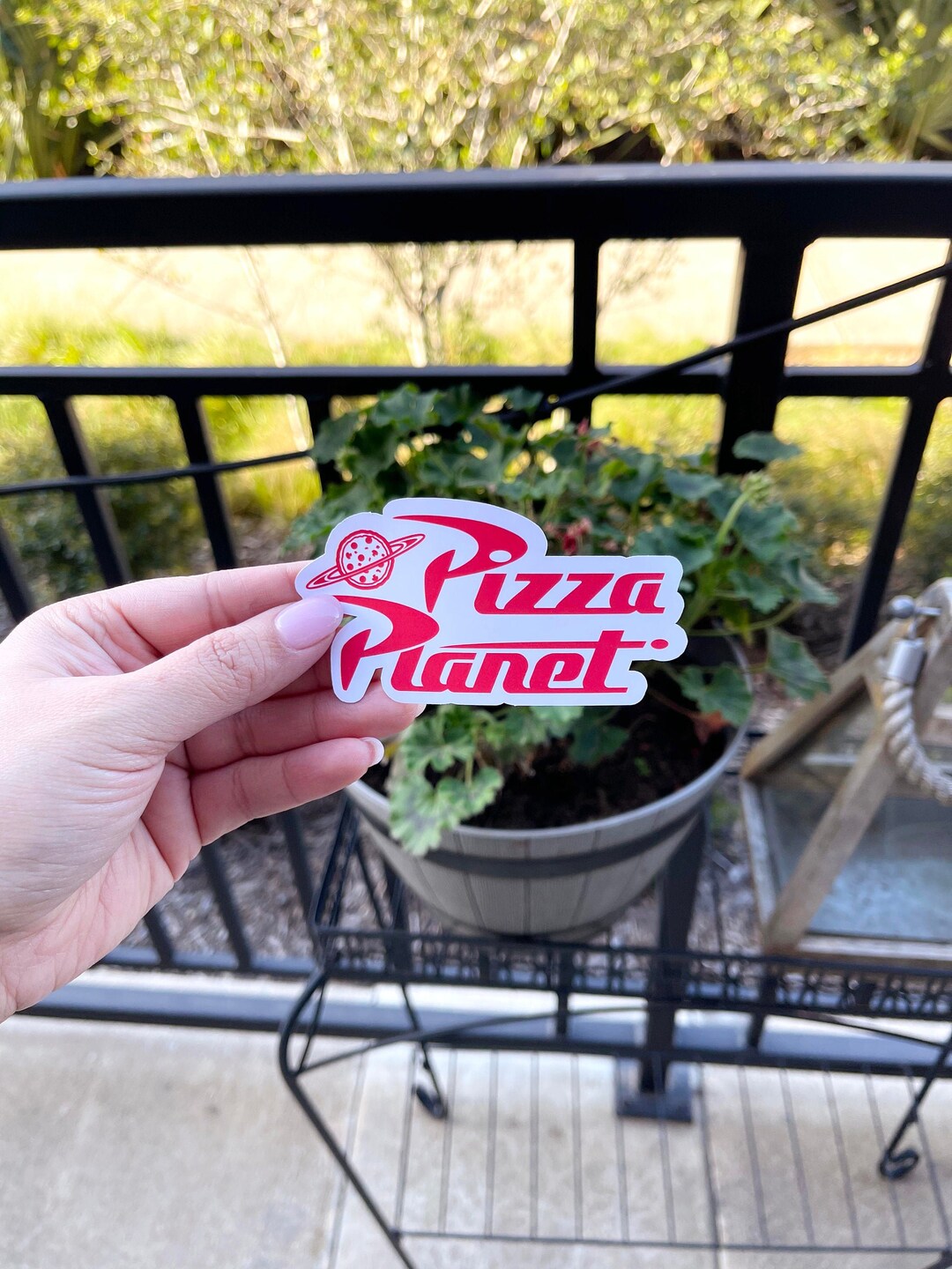 Pizza Planet Sticker | Waterproof Matte | for - Hydroflask - Laptop ...