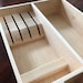 Custom Knife Block Drawer Organizer Maple - Etsy