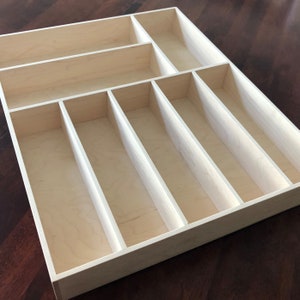 Custom Drawer Organizer, Maple - Etsy