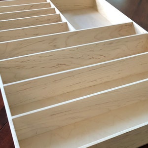 Custom Drawer Organizer, Maple - Etsy
