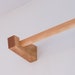 Minimalist Wooden Curtain Rod and Supports With Invisible Hardware - Etsy