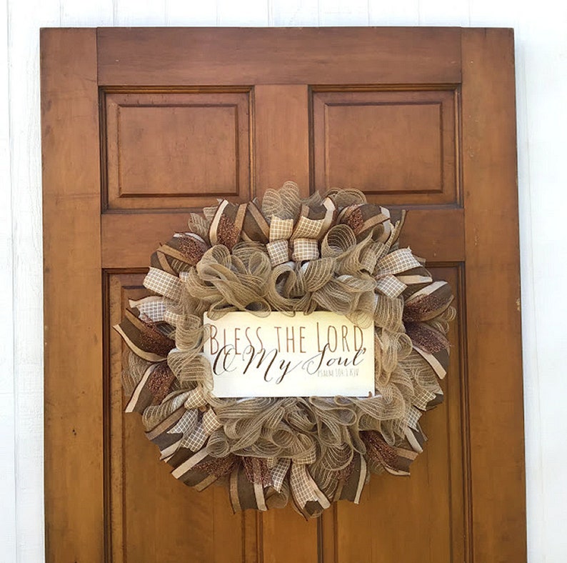 Everyday Wreath for Front Door Religious Wreath All Season - Etsy