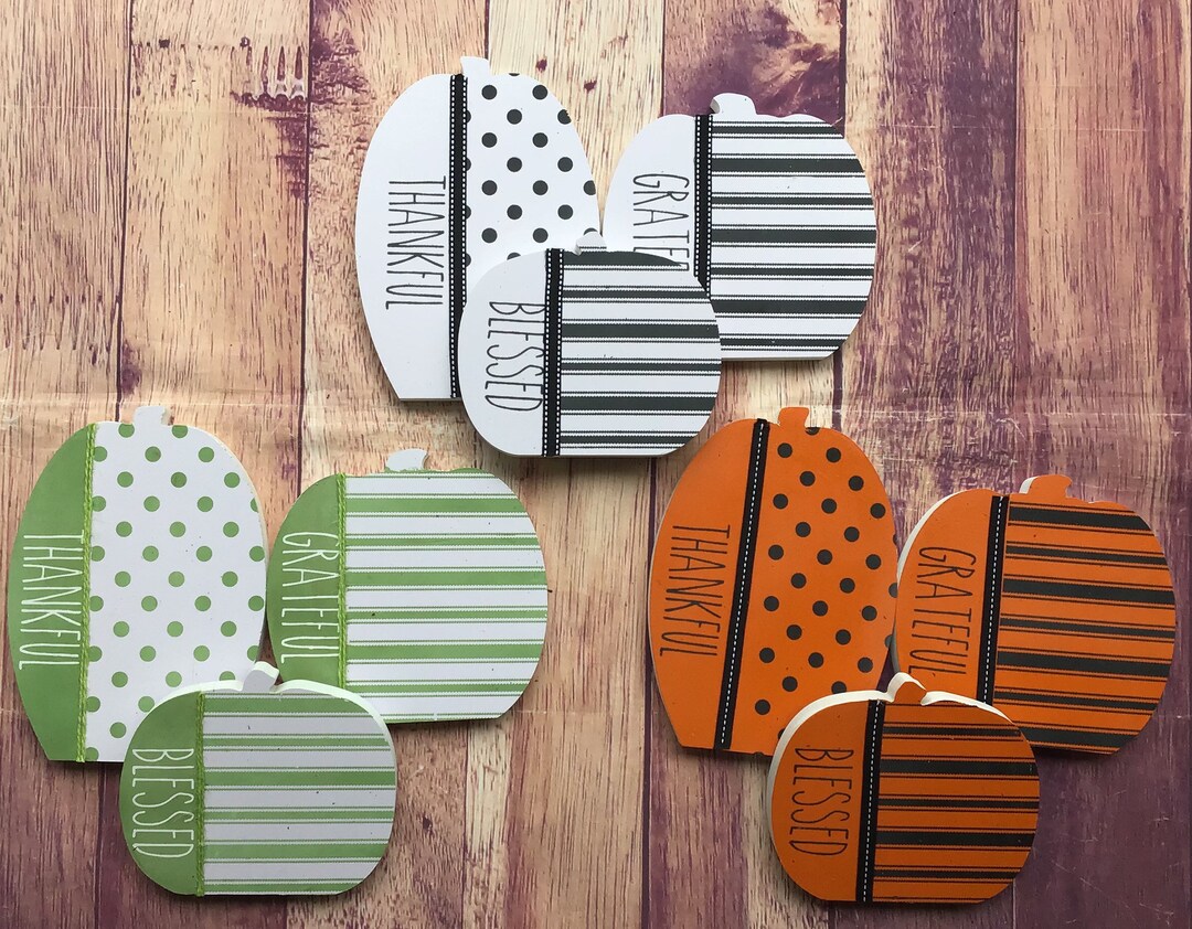 Fall Pumpkin Shelf Sitters, Home Decor, Thanksgiving, Holiday Decor ...