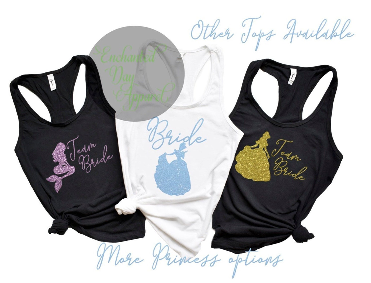 Disney Bachelorette Tanks Disney Princess Bachelorette Tops - Etsy