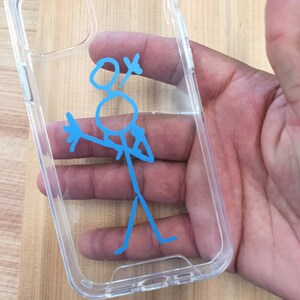 Stickman Dad Kids Decal Stickers Vinyl Phone Sticker - Etsy