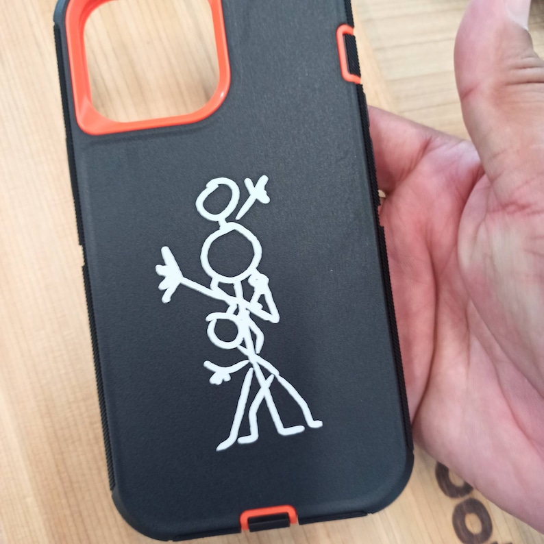 Stickman Dad Kids Decal Stickers Vinyl Phone Sticker - Etsy