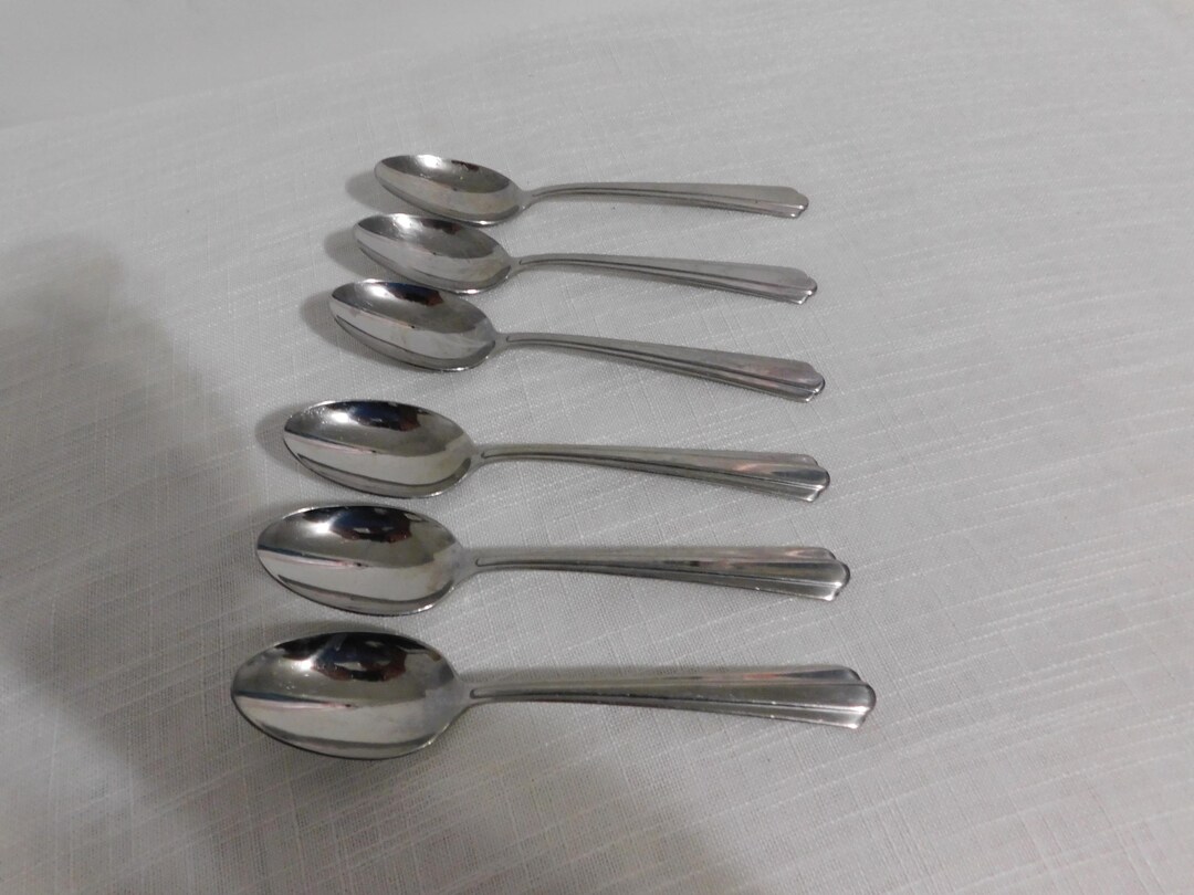 C7 - Hampton Stainless Flatware 18/10 Central Soup Spoons Lot of 6. - Etsy
