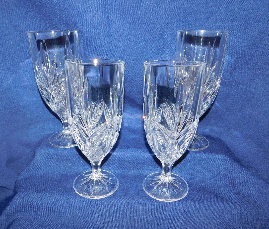 G6 Shannon Godinger Crystal Milano Iced Tea Glasses Lot of 4 - Etsy