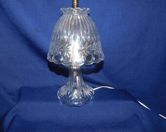 Princess House Heritage Crystal Bedside Lamp - Etsy