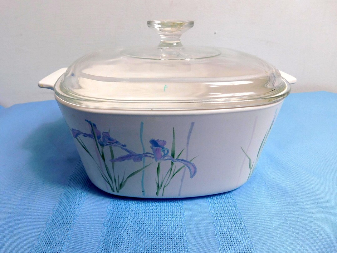 L7 - Corning Ware Shadow Iris 3qt Casserole W/ Lid - Etsy