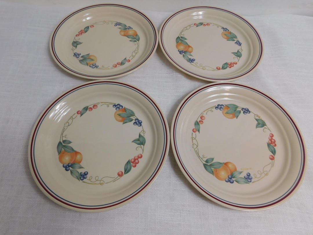 L6 - Corning Ware Corelle Fruit Abundance Luncheon Plates Lot of 4 - Etsy