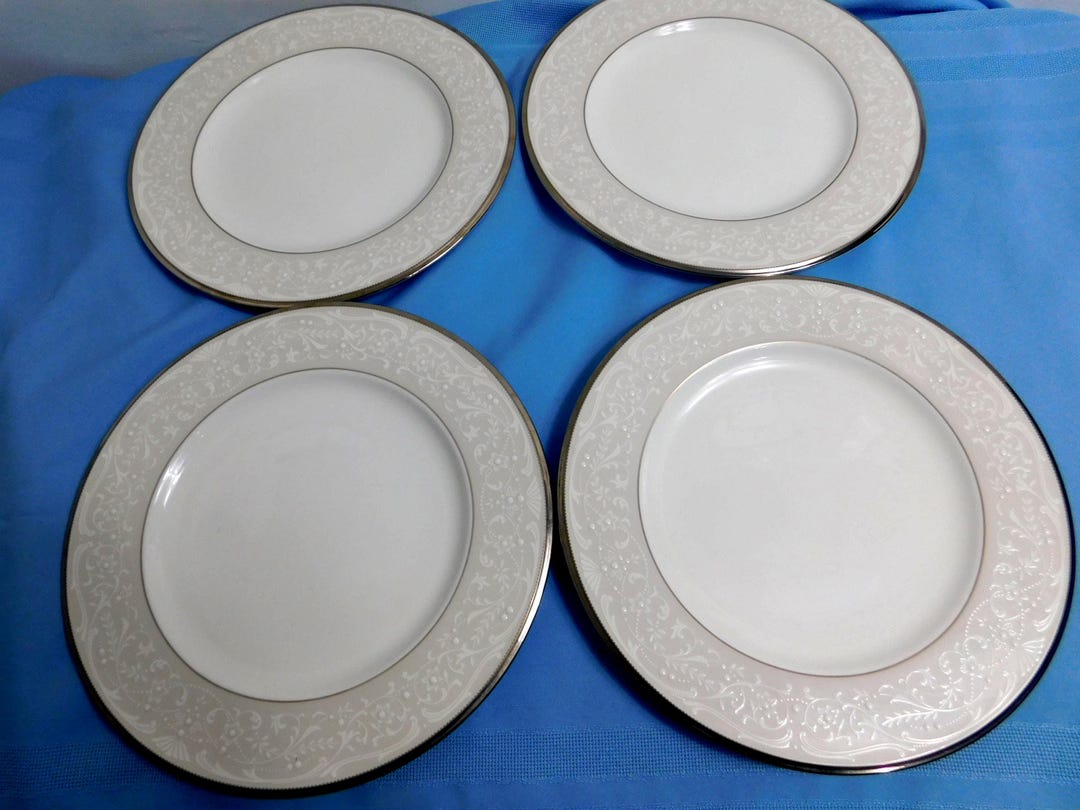 E7 - Noritake Bone China Japan Silver Palace Salad Plates Lot of 5 - Etsy