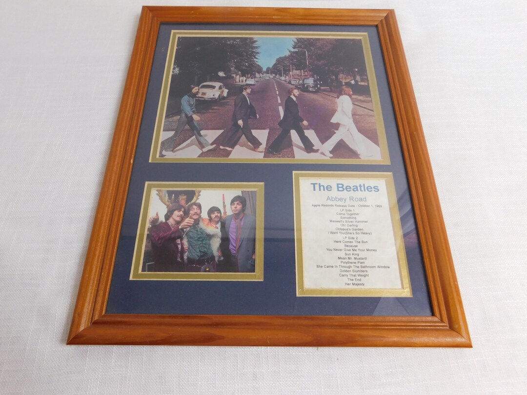 J6 Vintage the Beatles Abbey Road Photo Framed - Etsy