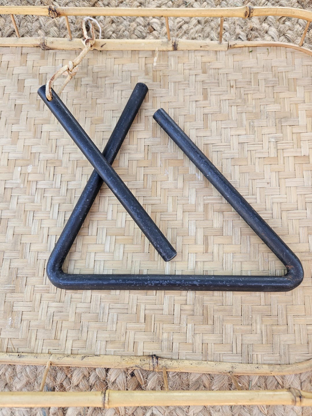 Cast Iron Triangle Dinner Bell Farmhouse Rusic Western - Etsy