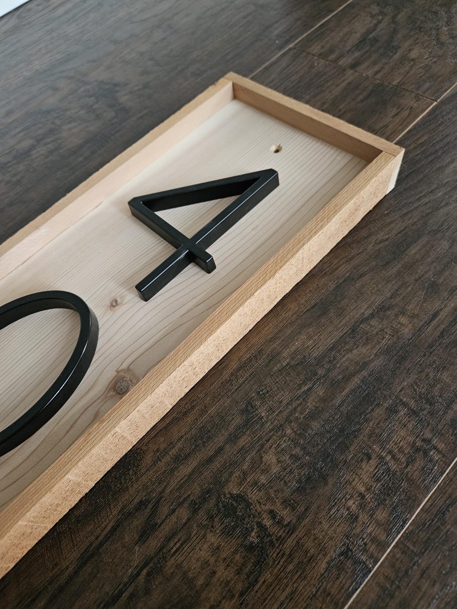 Custom House Number Address Sign Framed Cedar Modern Metal Numbers - Etsy