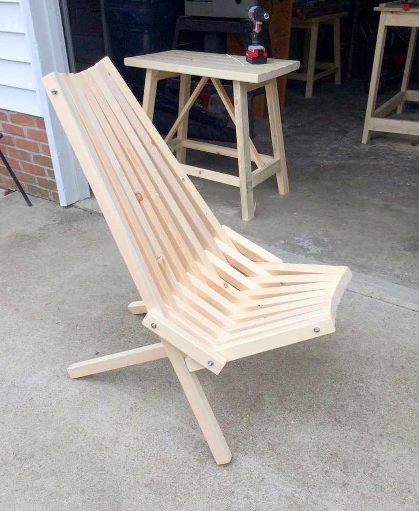 Folding Kentucky Stick Chair Plans Patio Furniture Outdoor - Etsy