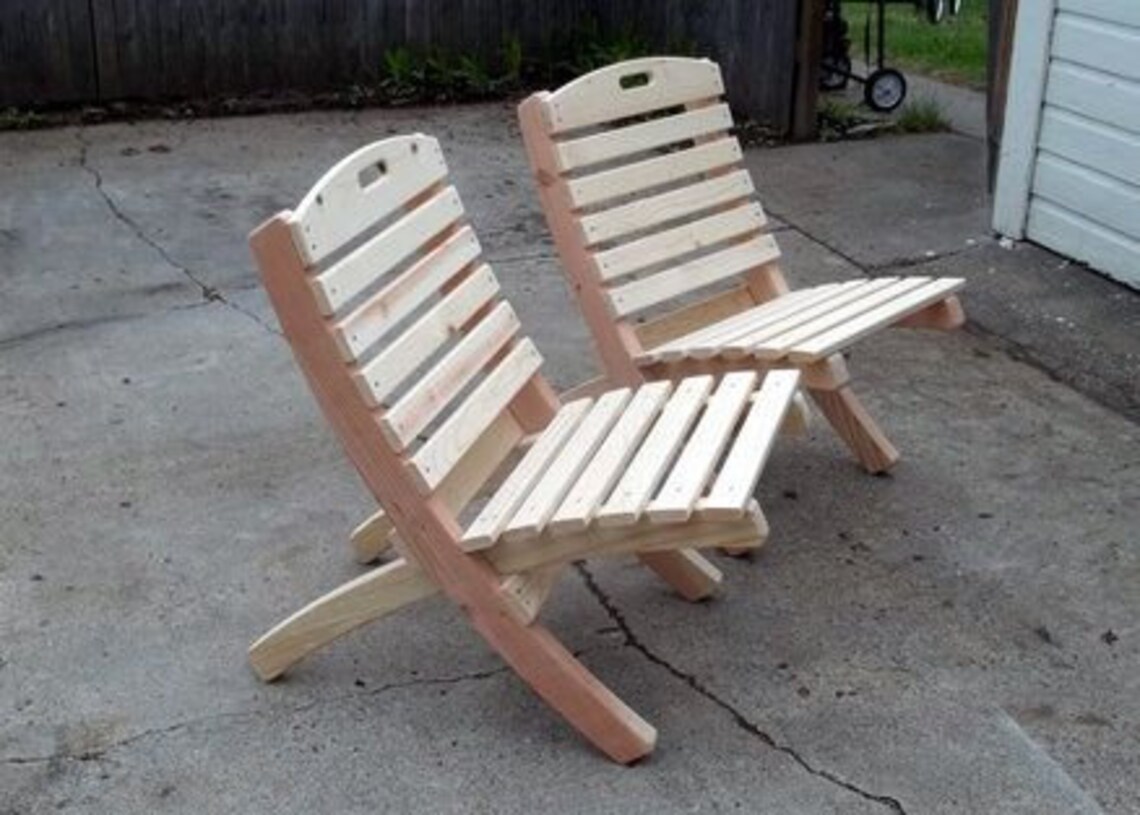 Collapsible Chair Plans Outdoor Furniture DIY Folding Chair - Etsy