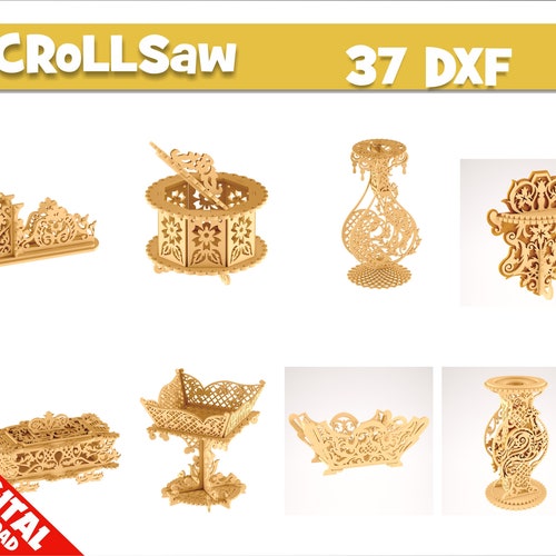Scroll Saw Pattern CNC Laser Patterns Plans Dxf - Etsy