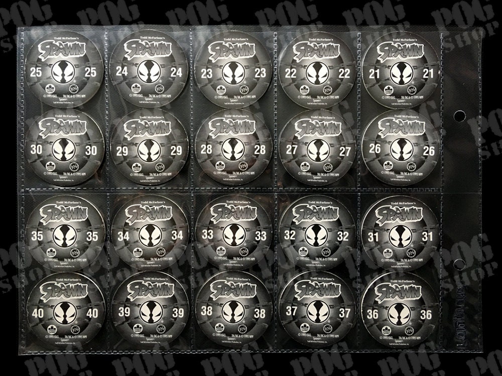 POGS 1995 Full Set 70/70 SPAWN Canada Games Ultra Rare Pog Shop - Etsy ...