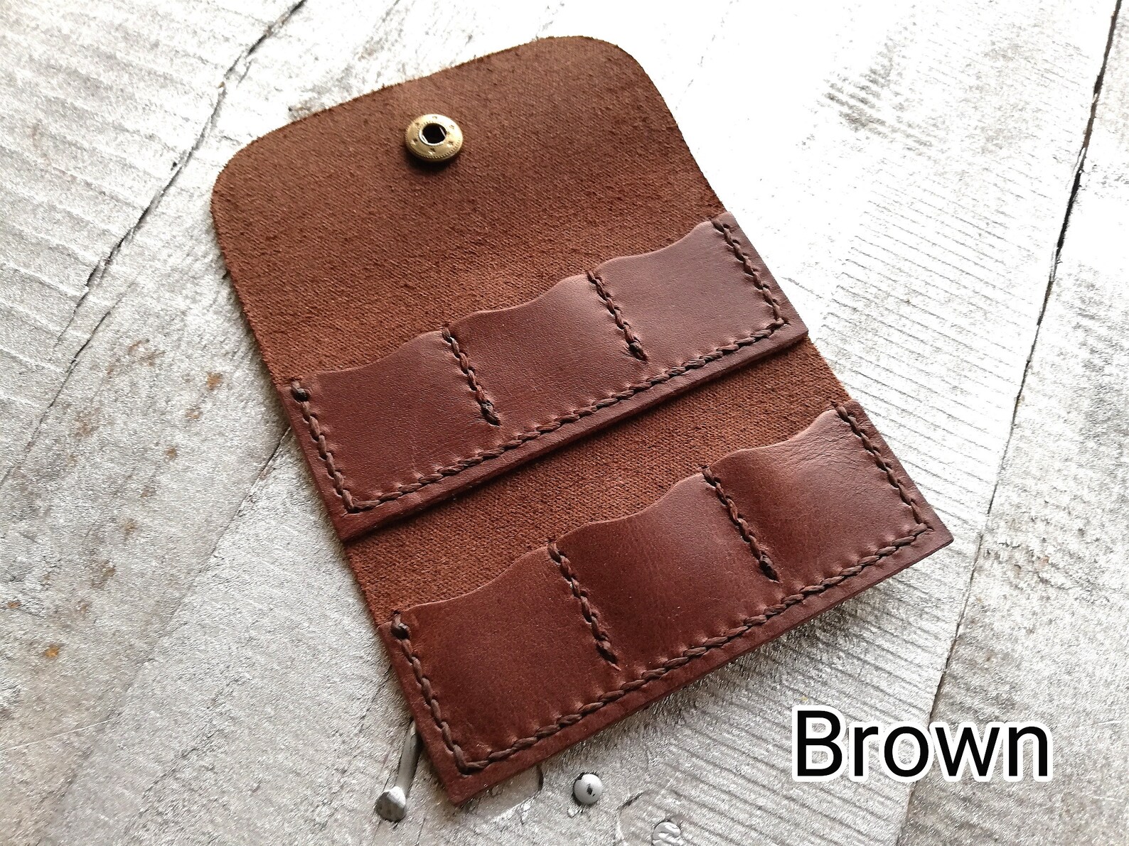 Leather Guitar Pick Holder Guitar Pick Case 6 9 Slots | Etsy