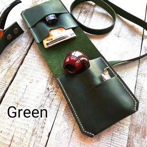 Pipe Bag Pocket Size Pipe Roll Leather Pipe Case Roll Tobacco Pipe Dad ...